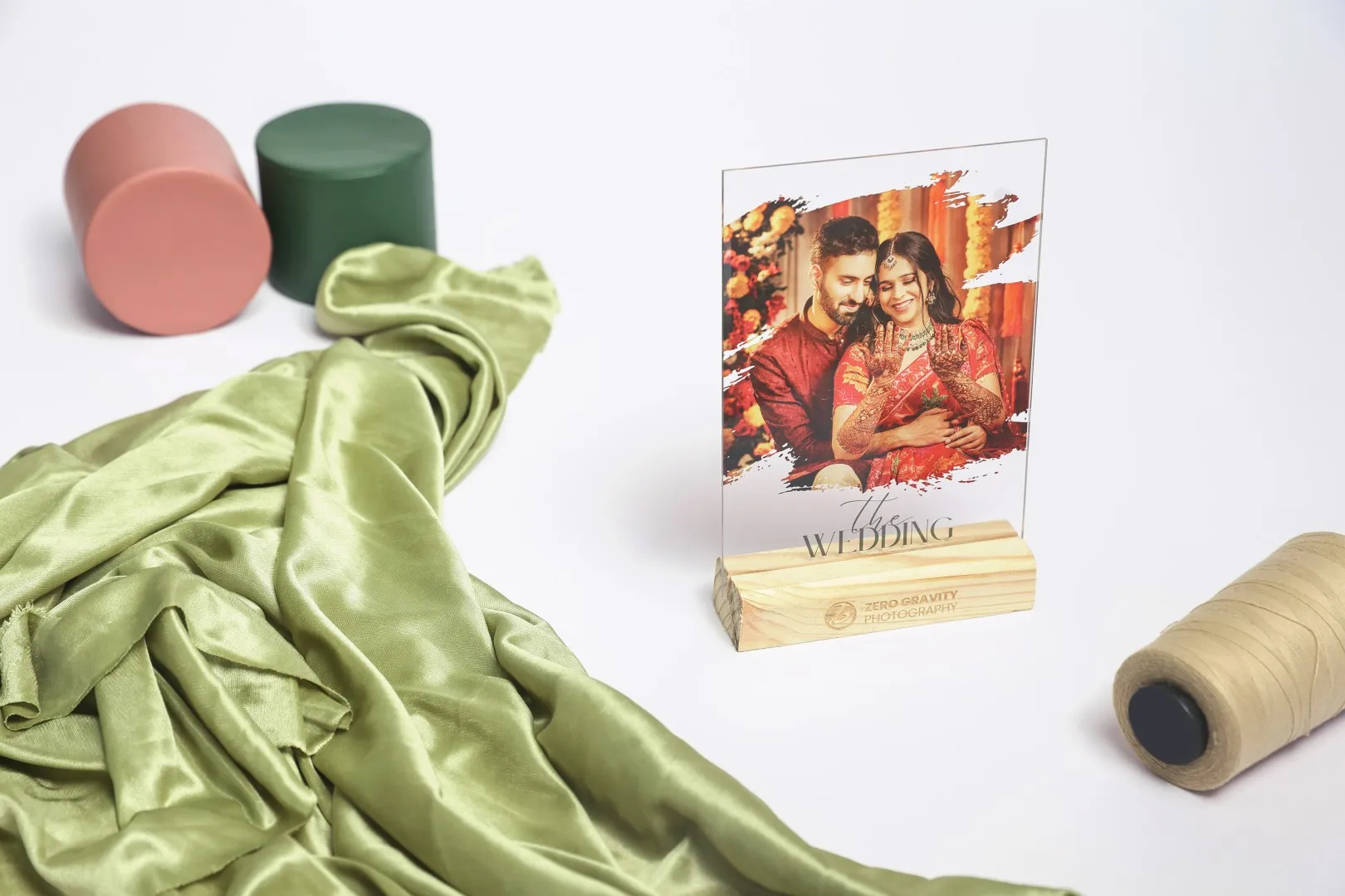 Acrylic Rimless Frame with Wood Mount - Zero Gravity Frames